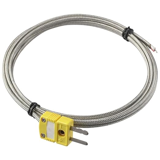 K Type Thermocouple 2m Cable Length High-Precision 0-400°C Temperature ...