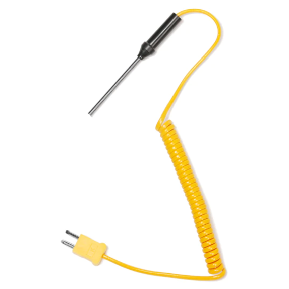 K-Type Thermocouple Probe Digital Thermometer Steel Sensor Spiral Cable ...