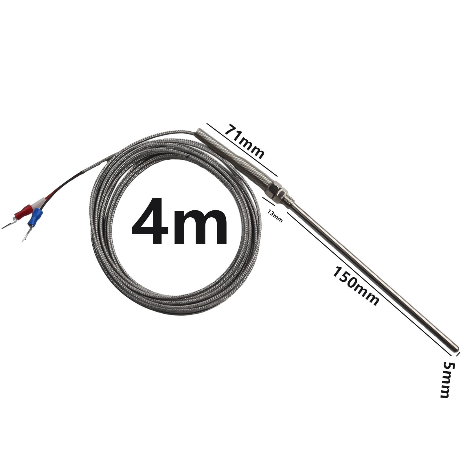 K-Type Thermocouple Probe Temperature Sensor Controller 30Mm 50Mm 100Mm ...