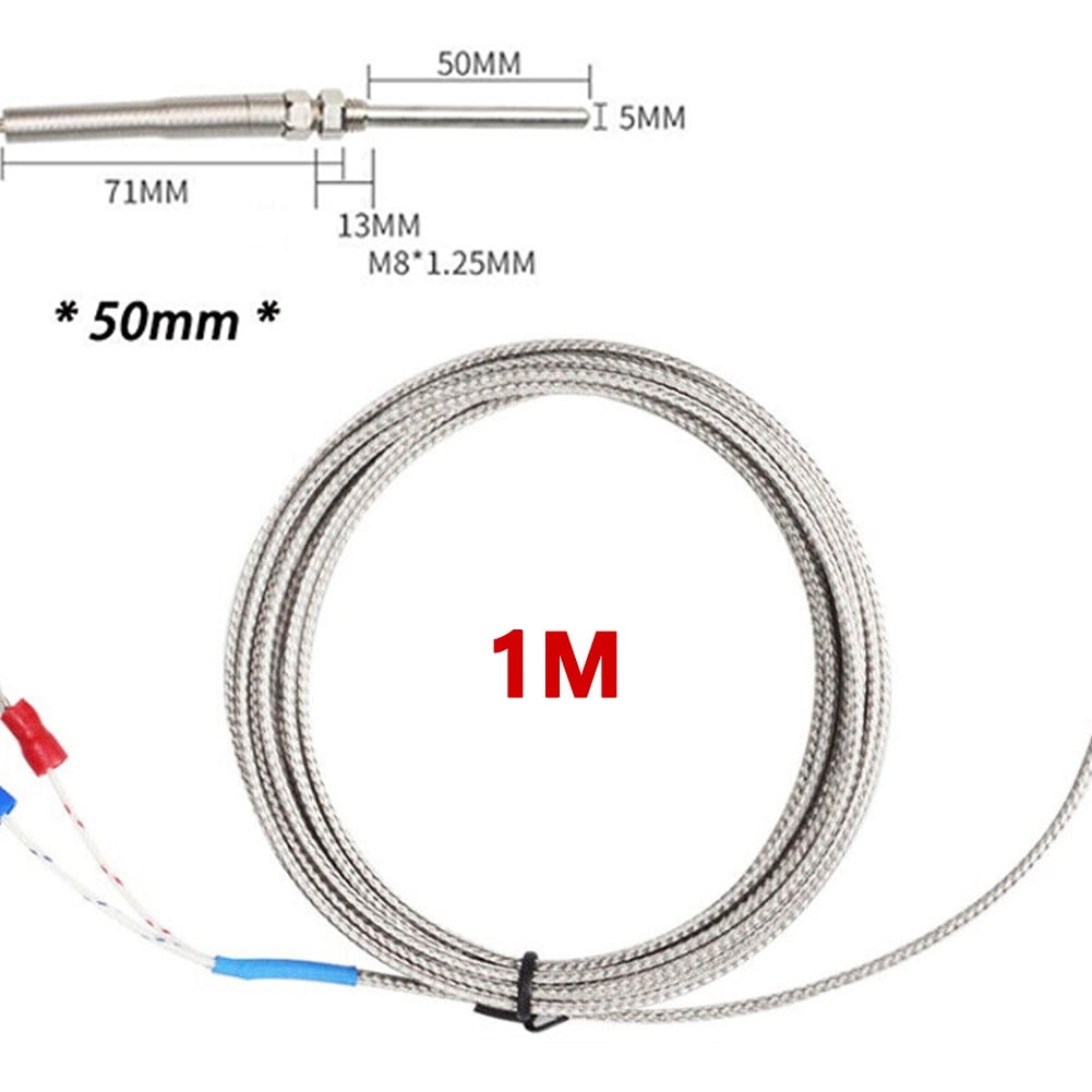 K-Type Thermocouple Probe Temperature Sensor Controller 30MM 50MM 100MM ... K-Type Thermocouple Probe Temperature Sensor Controller 30MM 50MM 100MM ...