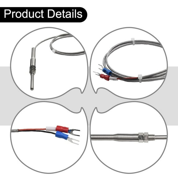 K-Type Thermocouple Probe Temperature Sensor Controller Sensor Sensor ...