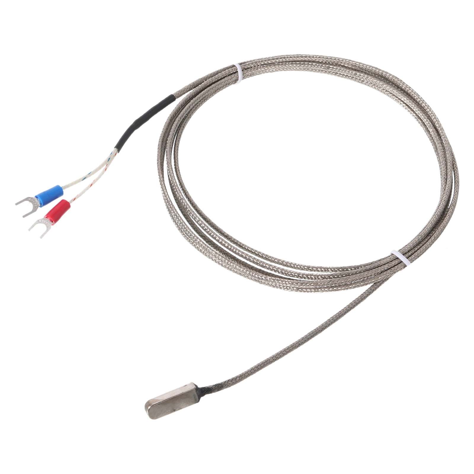 K Type Thermocouple Temperature Sensor Probe 2 Wire 6.6ft 0 to 600C(32 ...