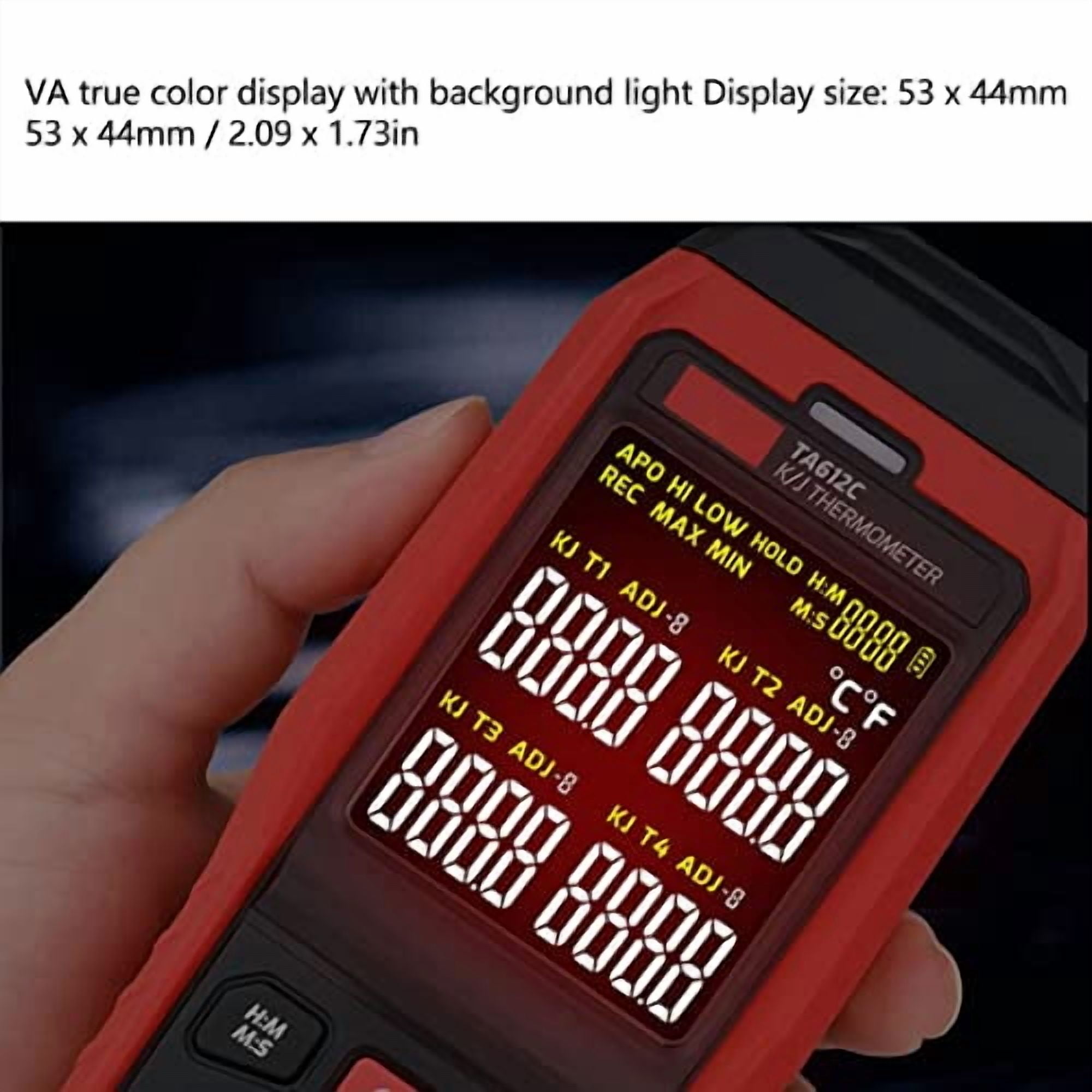 K Type Thermocouple Thermometer Data Logger 4 Channel Temperature ...