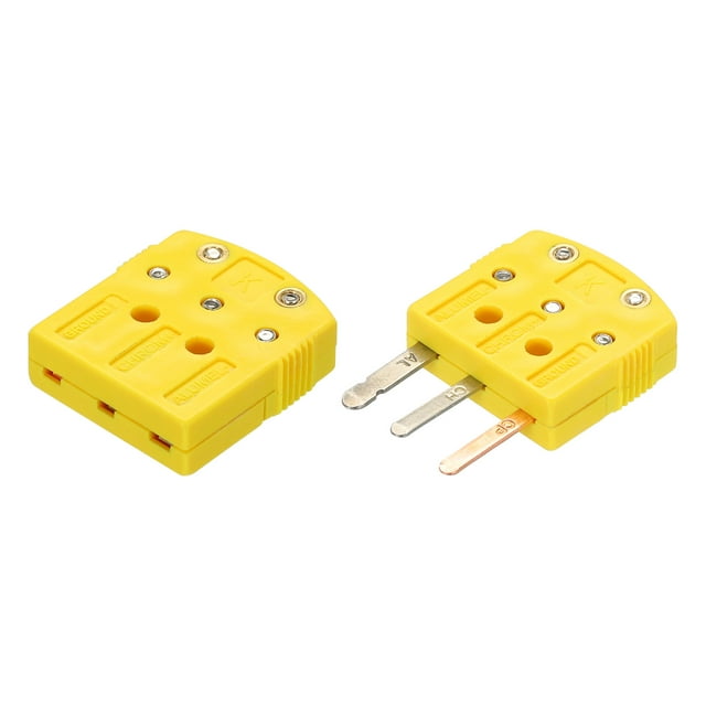 K Type Thermocouple Wire Connectors Female Male Plug Adapter with 3 ...