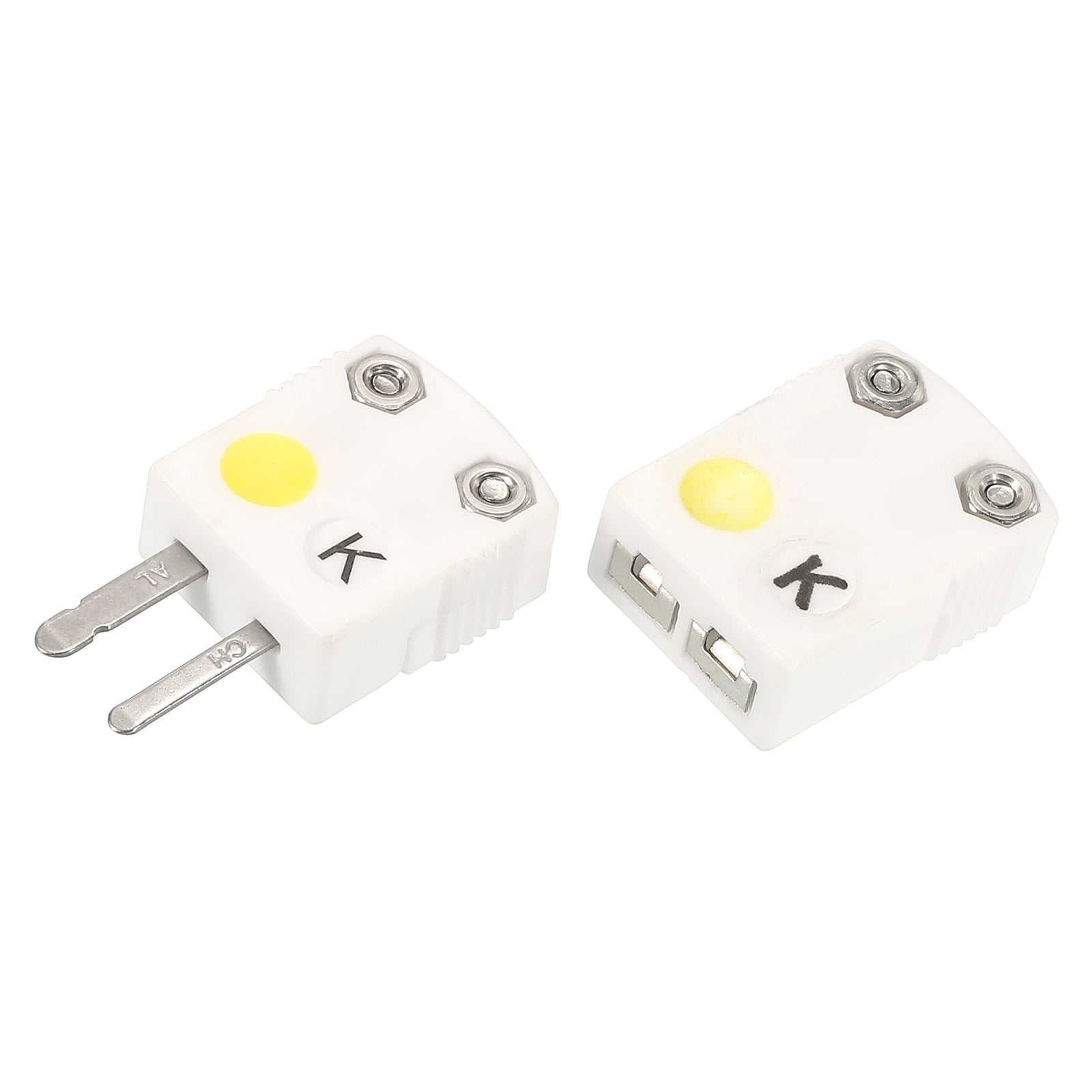 K Type Thermocouple Wire Connectors Male Female Plug Adapter High ...