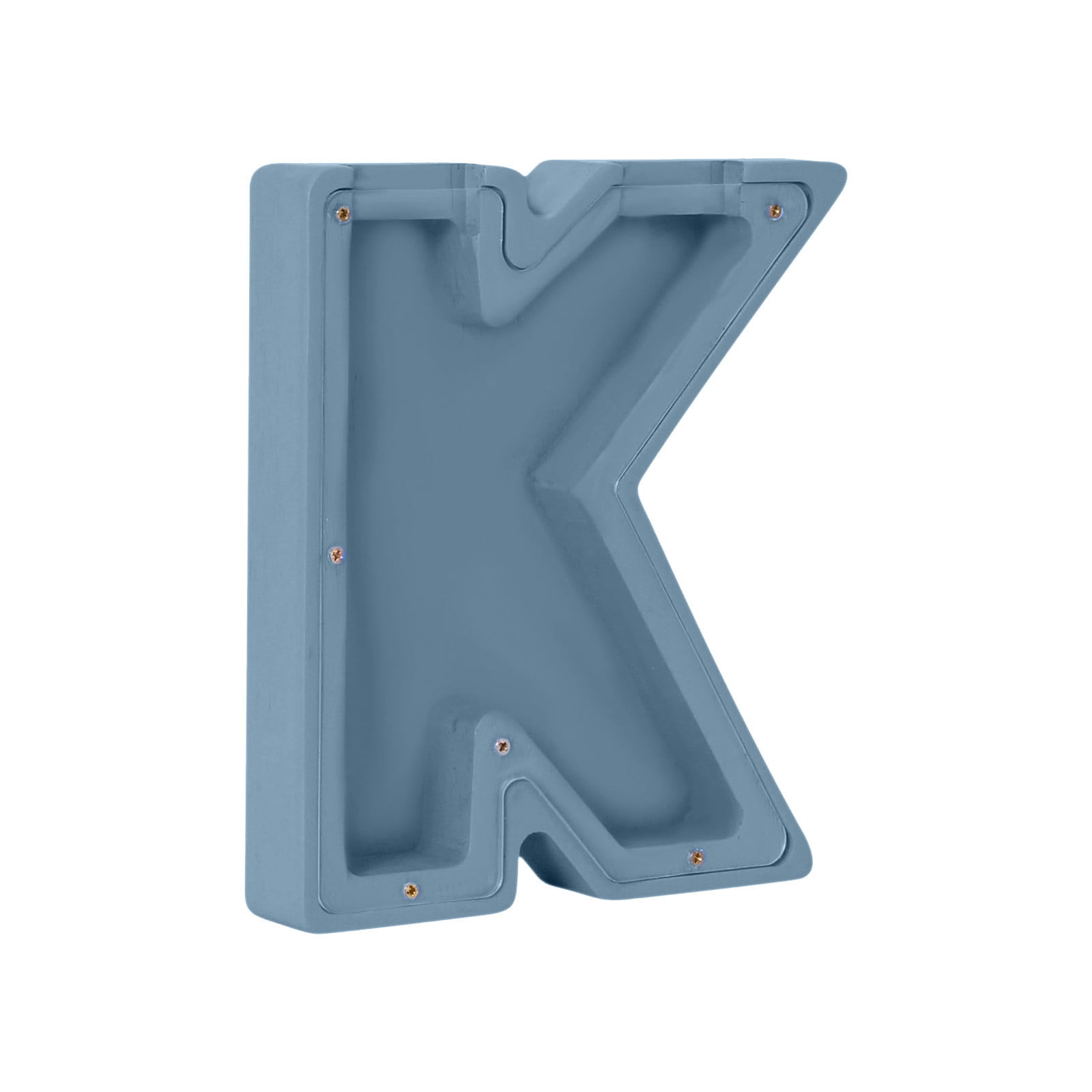 K Wooden Letter Money Box, Personalized Savings Bank For Kids - Natural ...