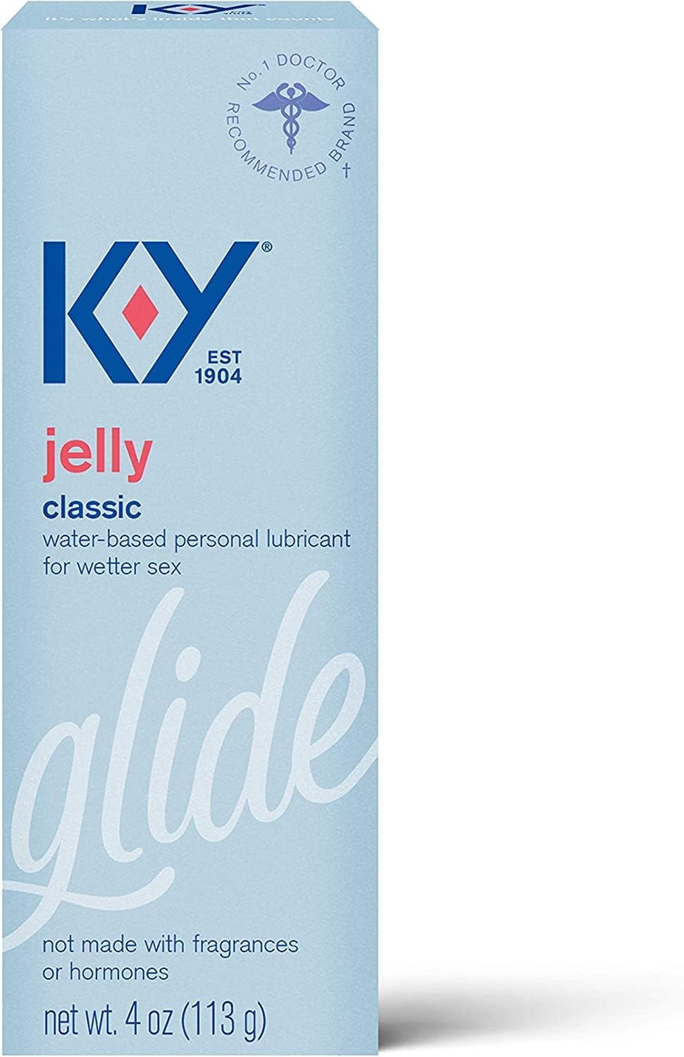 K-Y Jelly Personal Lubricant, Water-Based Formula, 4 oz - Pack of 3 ...