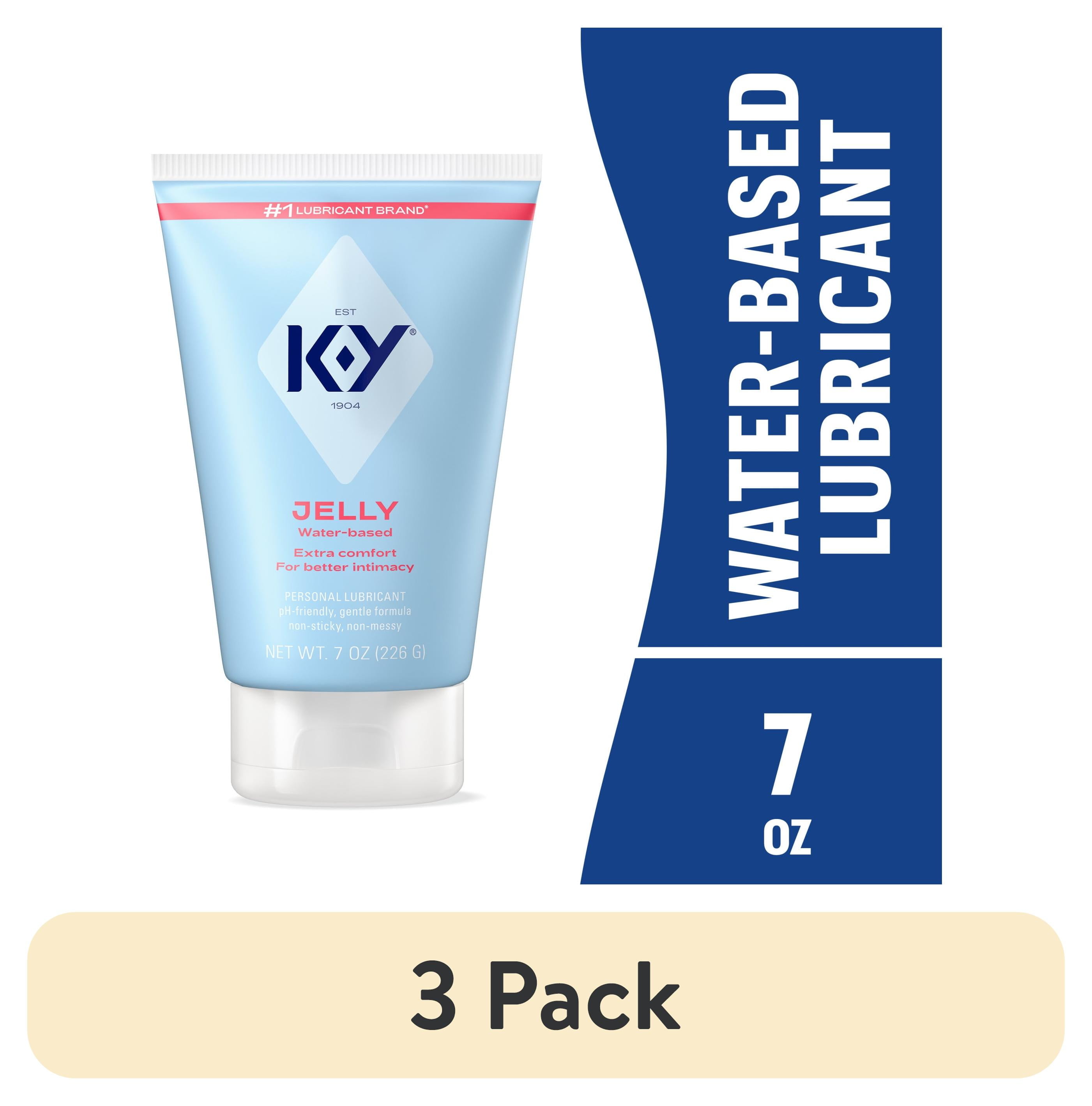 (3 pack) K-Y Jelly Personal Lubricant, Water Based Lube For Sexual ...