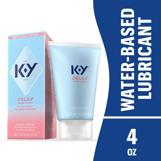 K-Y Jelly Personal Lubricant, Water Based Lube for Sexual Wellness, 4 ...