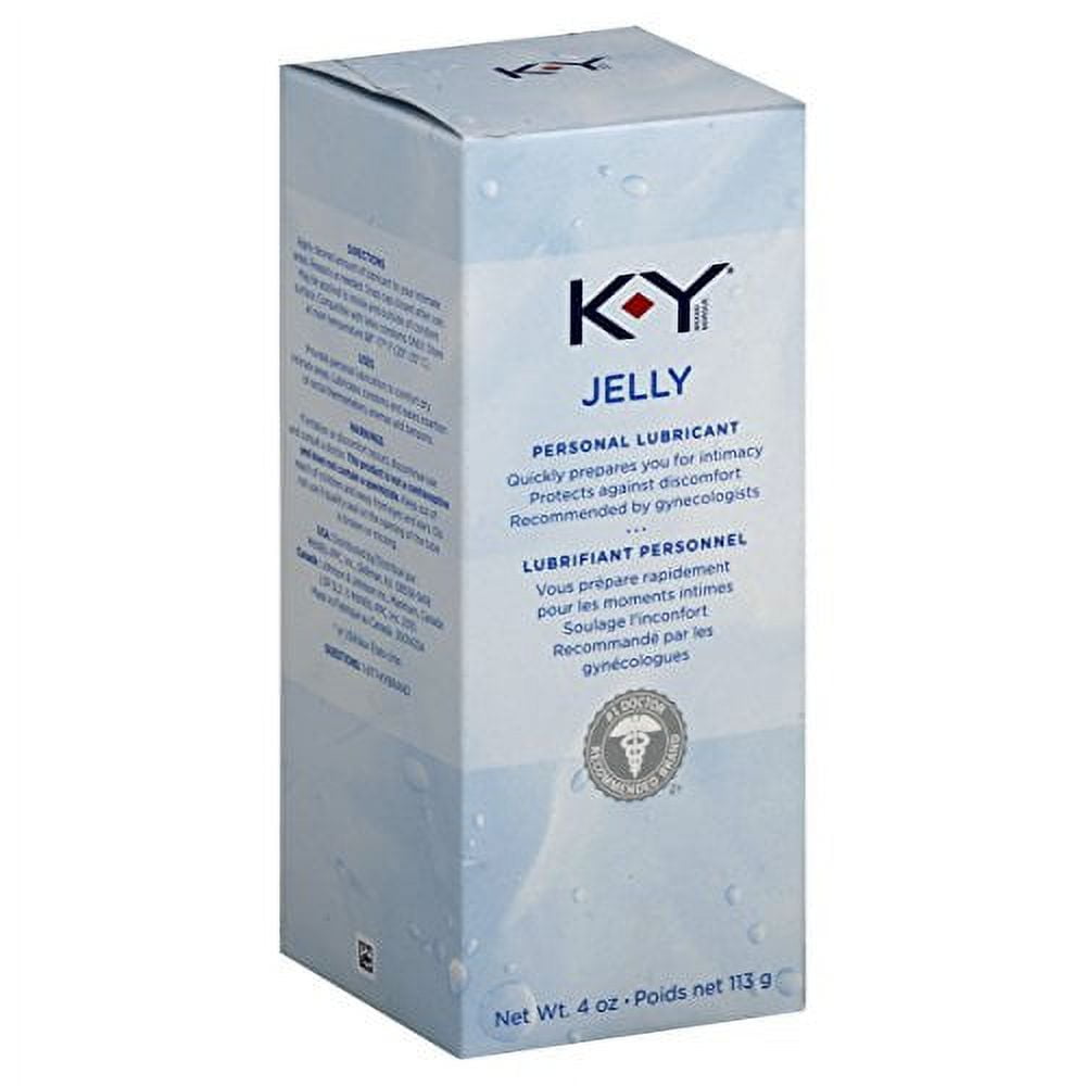 K-Y Jelly 4 oz Water-Based Personal Gel Lubricant, Non-Greasy, for Solo ...