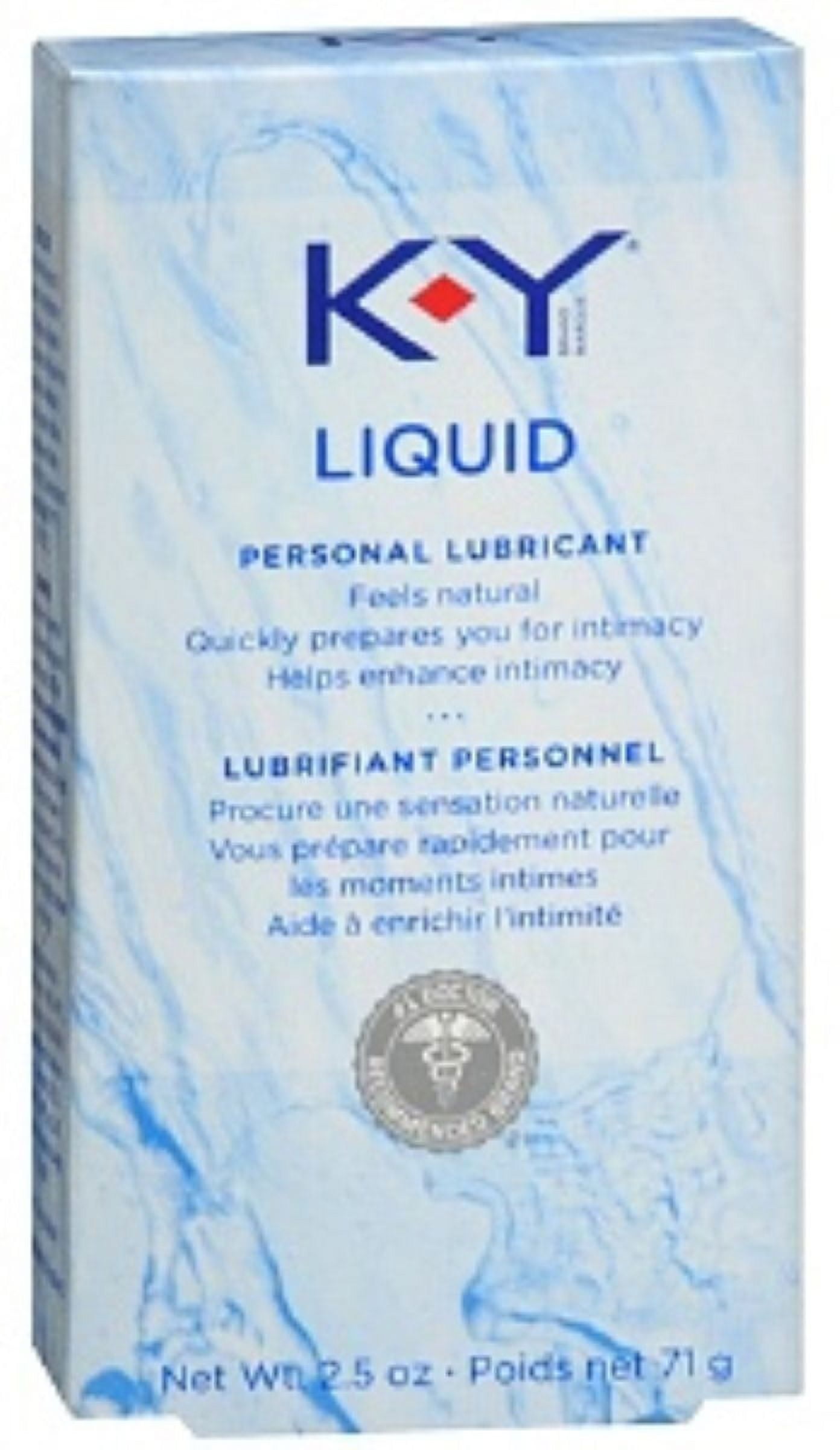 K-Y Water Based Natural Feeling Liquid Personal Lubricant, 2.50 oz ...