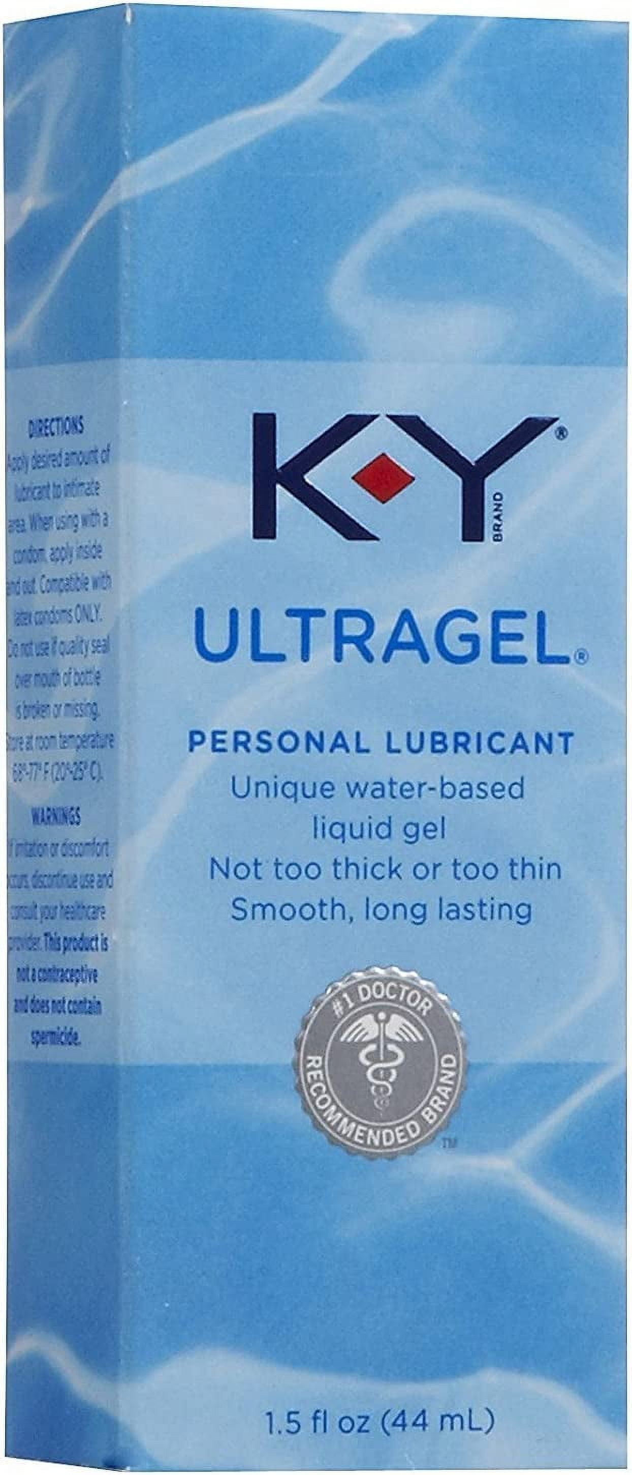 K-Y Ultragel Personal Lubricant, Non Sticky, Liquid Sex Lube - 1.5 Oz ...