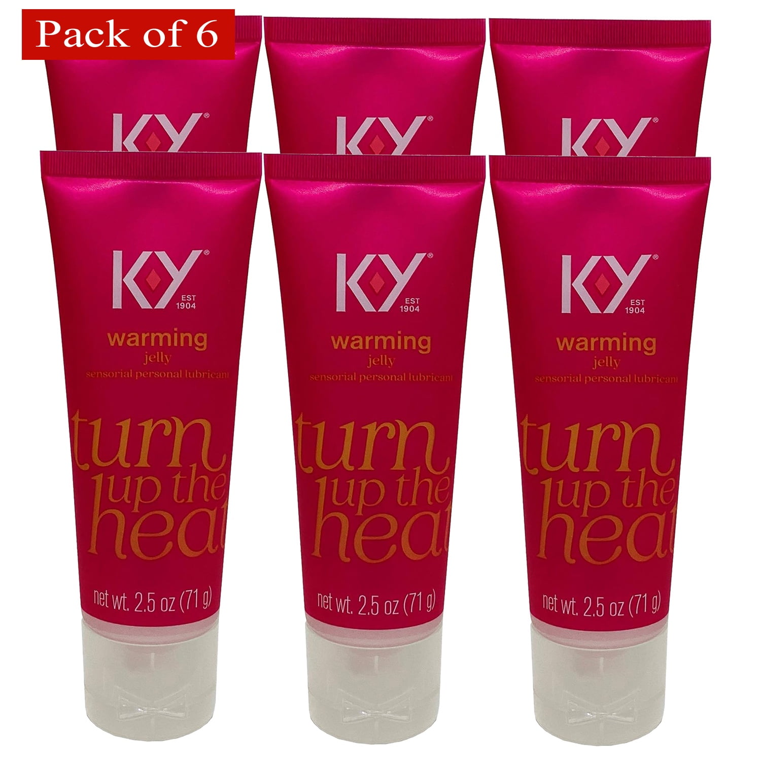 K-Y Warming Jelly Personal Lubricant, 71g (2.5 oz) Pack of 6 - Walmart.com