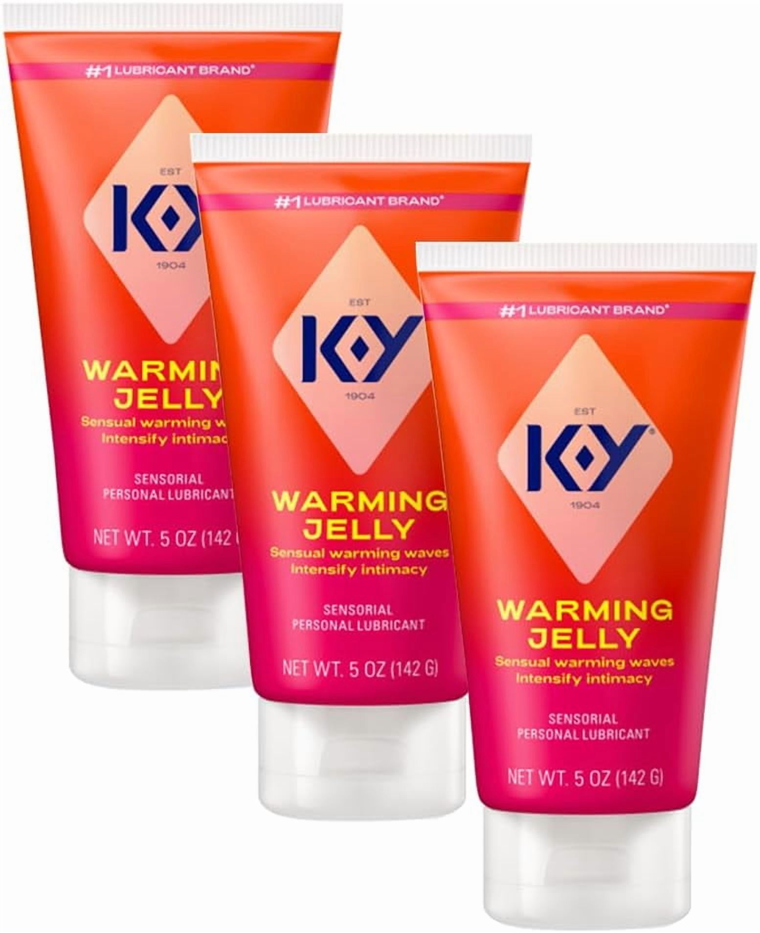 K-Y Warming Jelly Personal Lubricant Tube, 5 Ounce (Pack of 3 ...