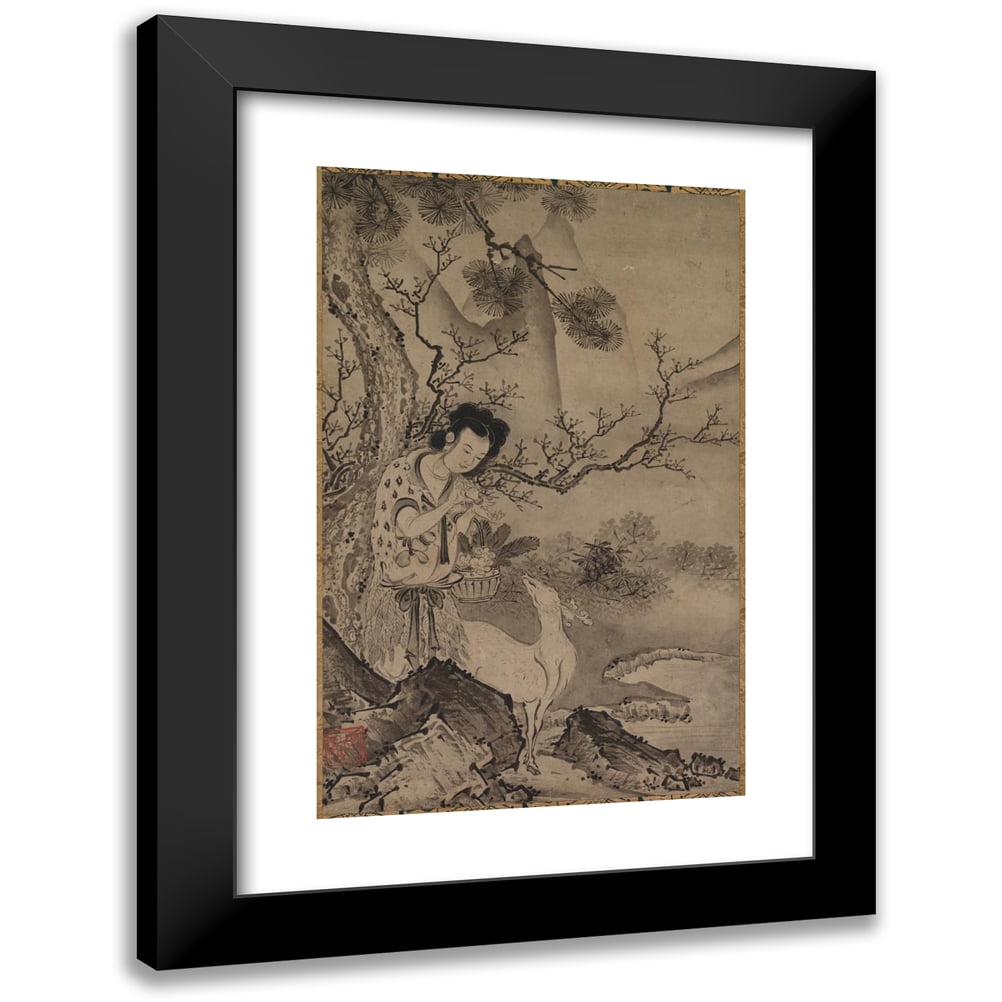 Kōboku 17x24 Black Modern Framed Museum Art Print Titled - Female ...