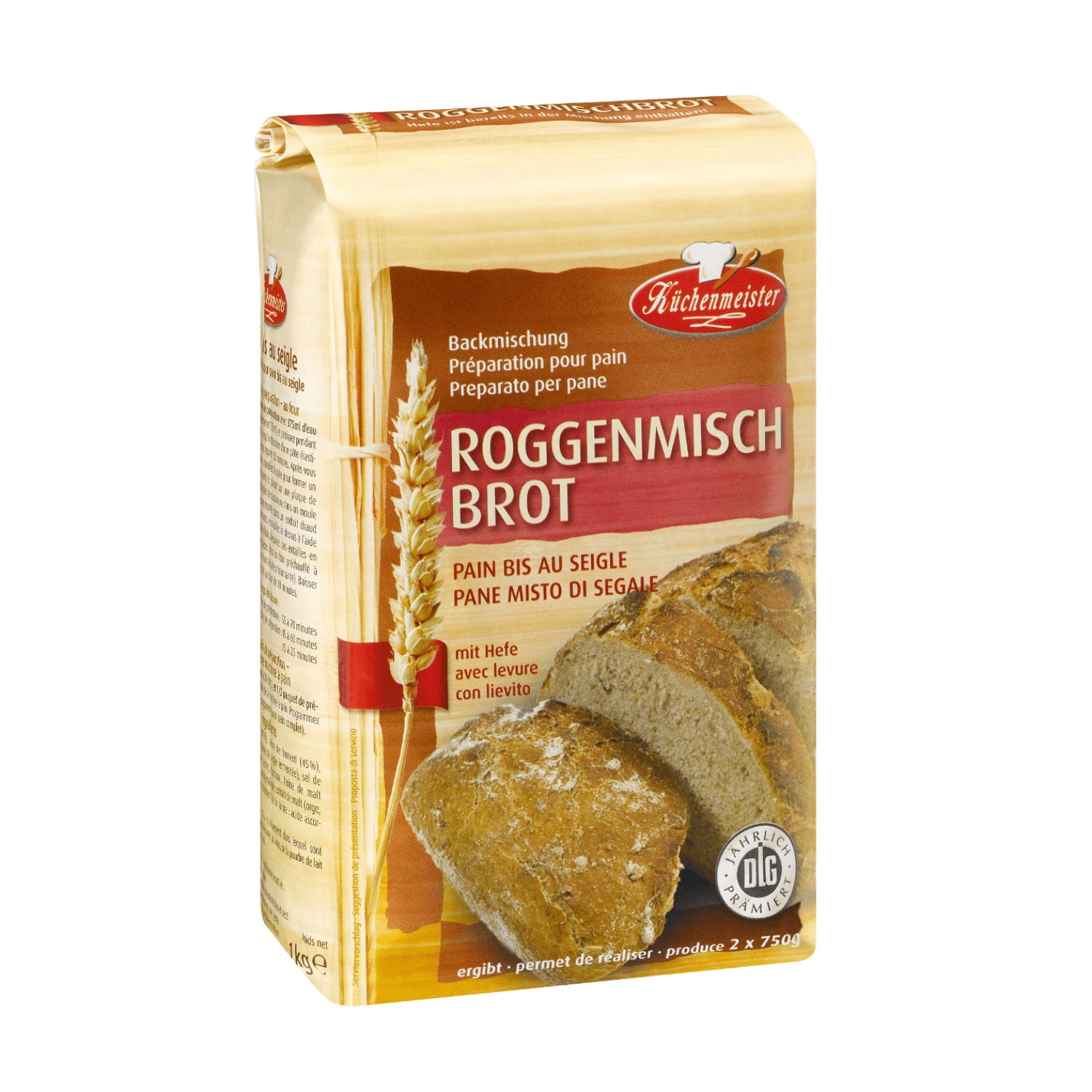 Küchenmeister Rye Bread Baking Mix (Roggenmischbrot Backmischung ...