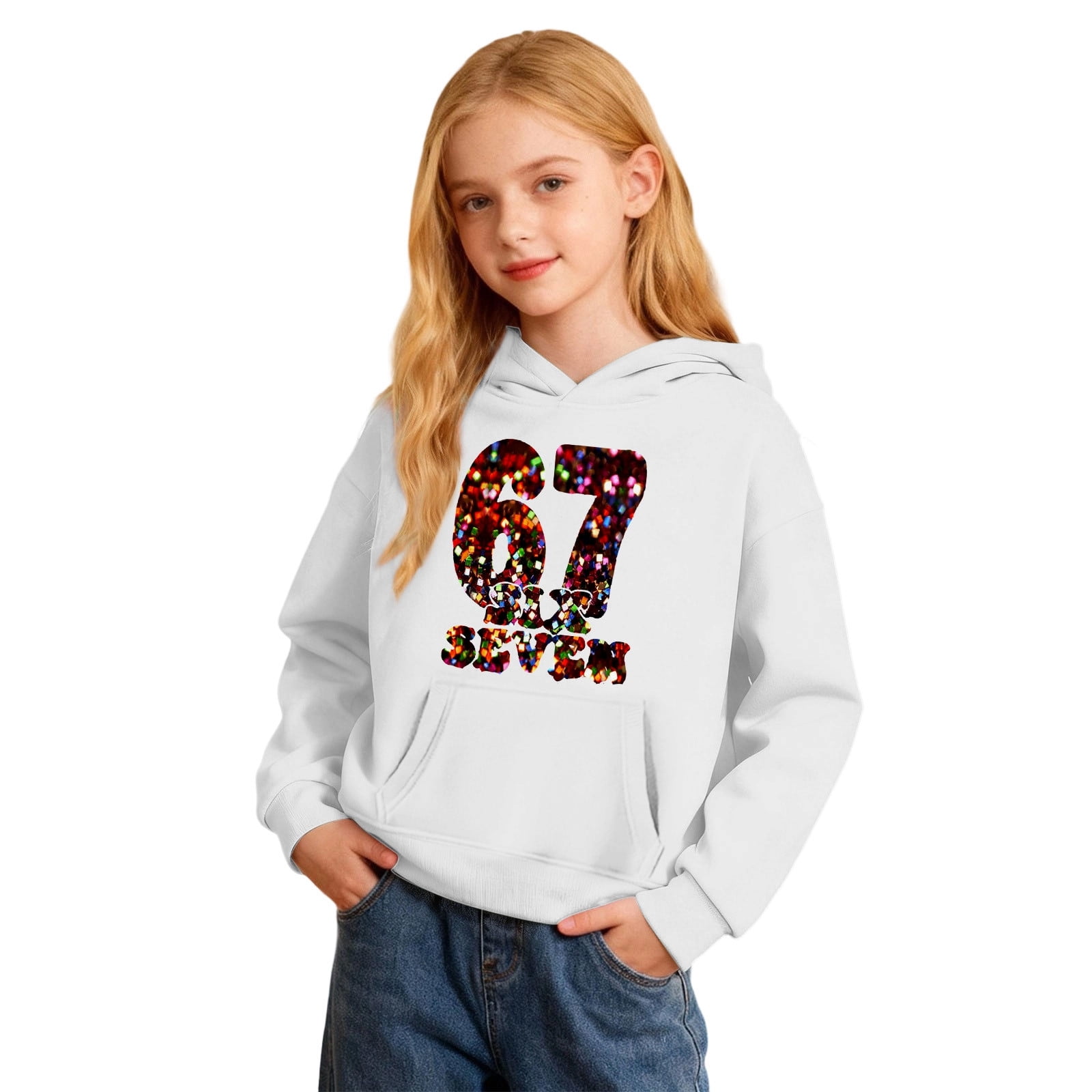 K_ids 67 Hoodie 6 7 Meme Six Seven Days of School Hooded Sweatshirt ...