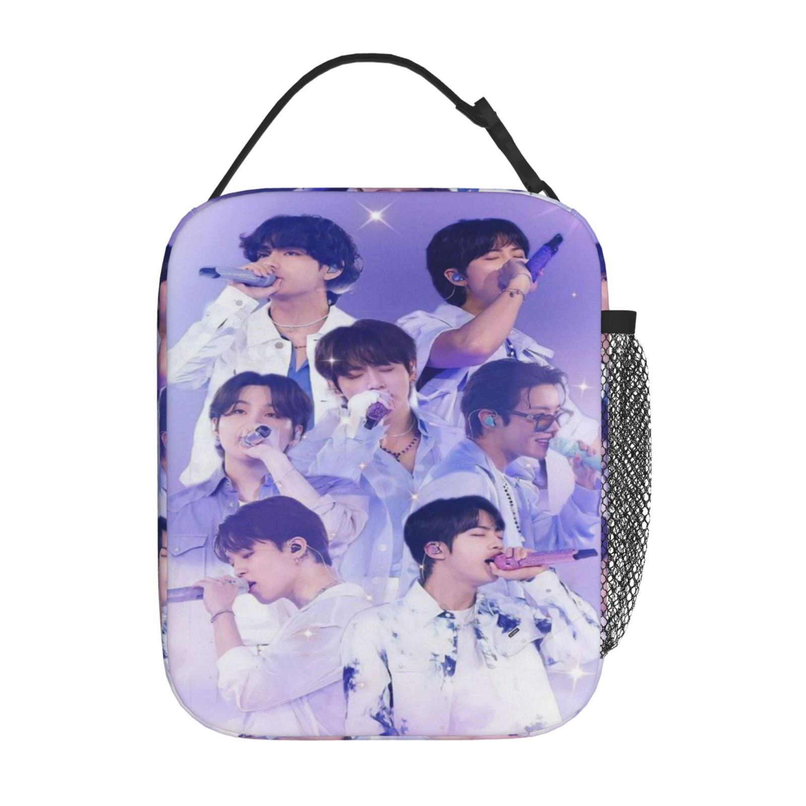 K-pop BTS Lunch Bag Love Yourself Lunch Box Multi Function Reusable ...