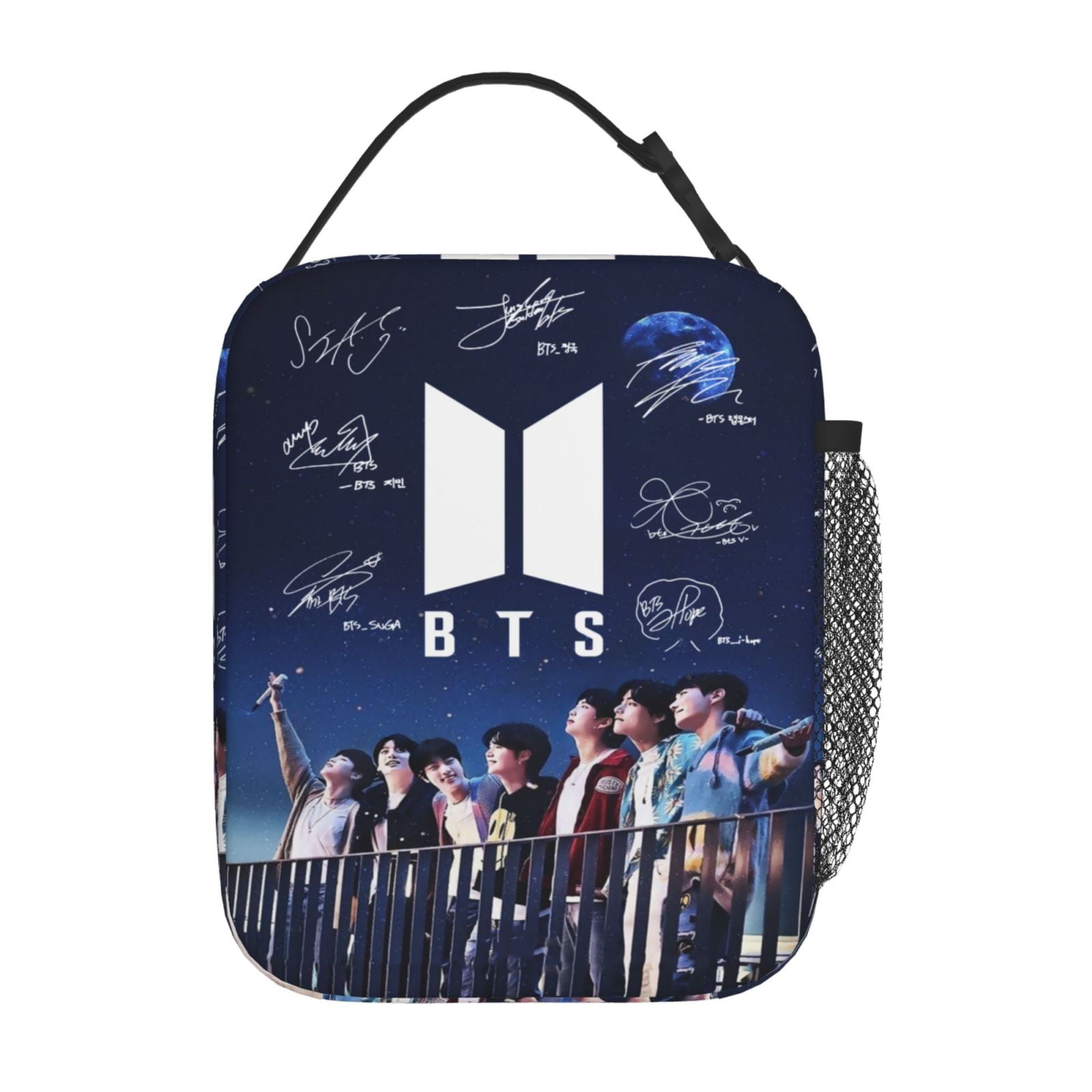 K-pop BTS Lunch Bag Love Yourself Lunch Box Multi Function Reusable ...