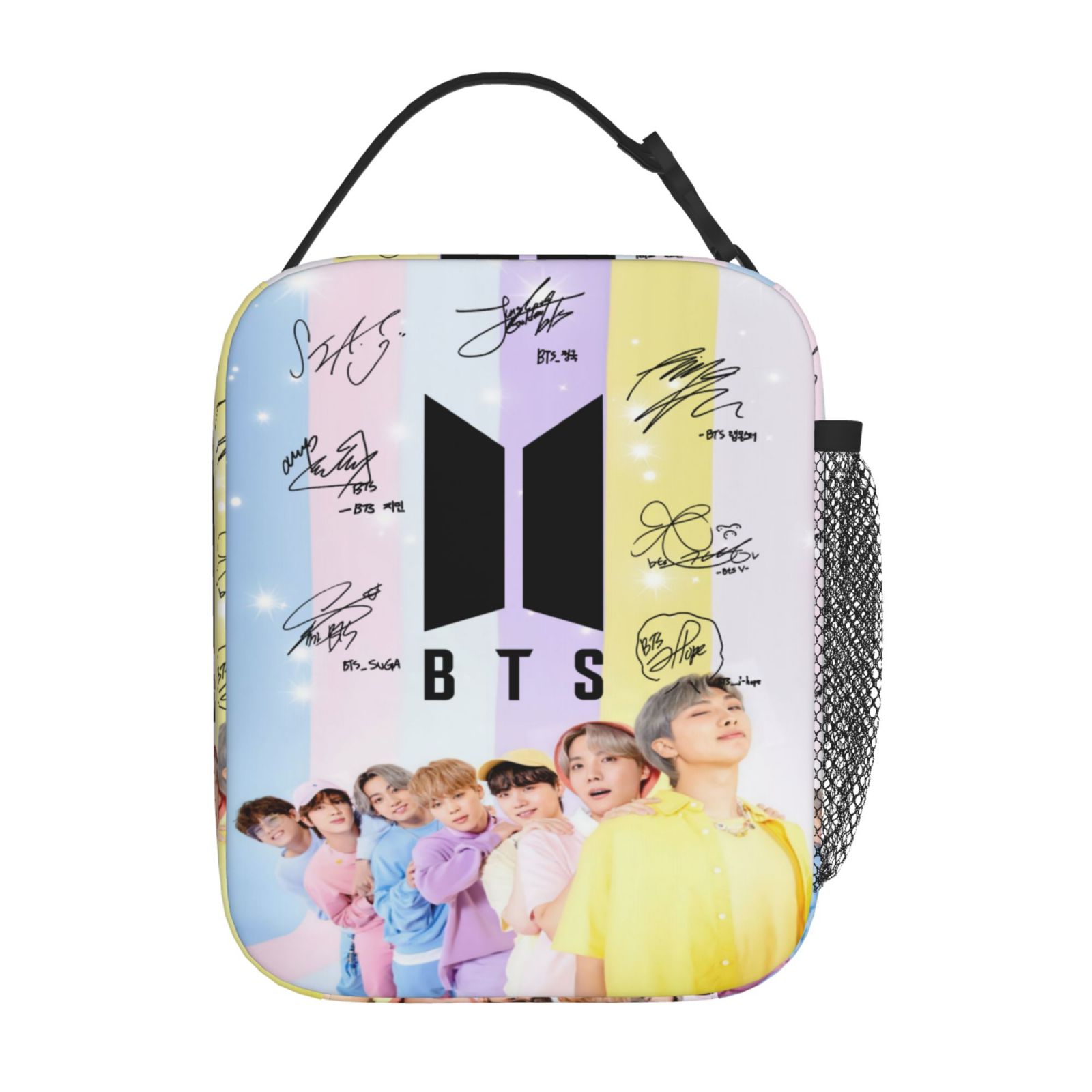 K-pop BTS Lunch Bag Love Yourself Lunch Box Multi Function Reusable ...