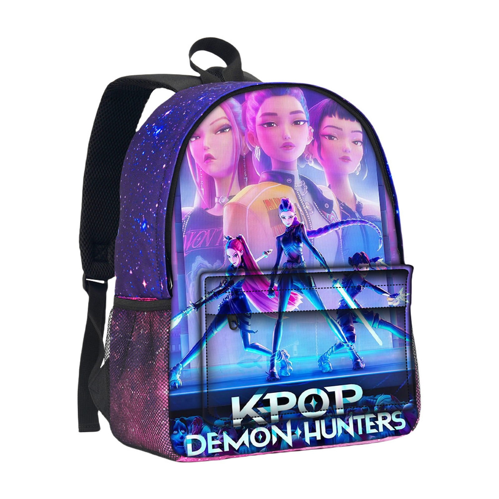 Demon Hunters Backpack Shoulder Bag, Cartoon Large Capacity Students ...