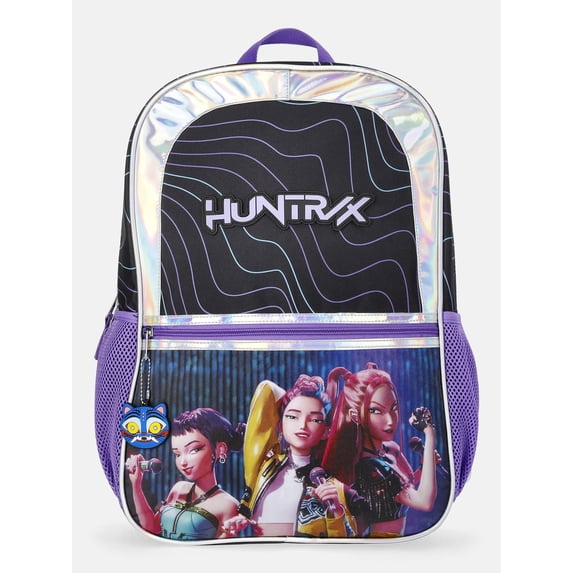 Sony KPop Demon Hunters Girls 17" Huntrix Golden Backpack, Black ...