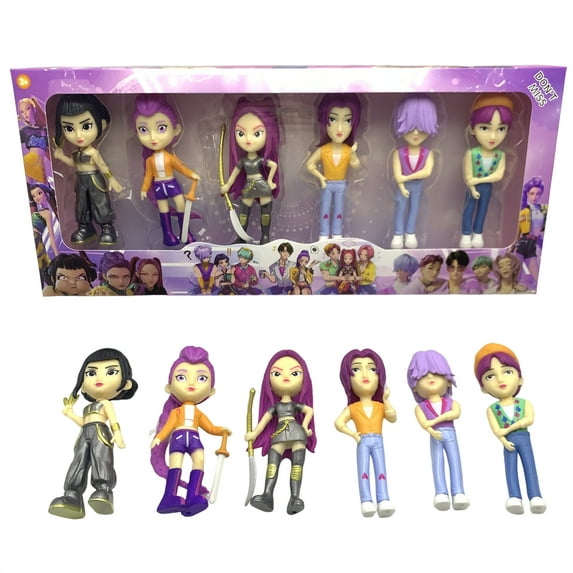 K-pop Korean Idol Devil Movie Hunters 6Pcs, K+POP Squad Member Figure ...