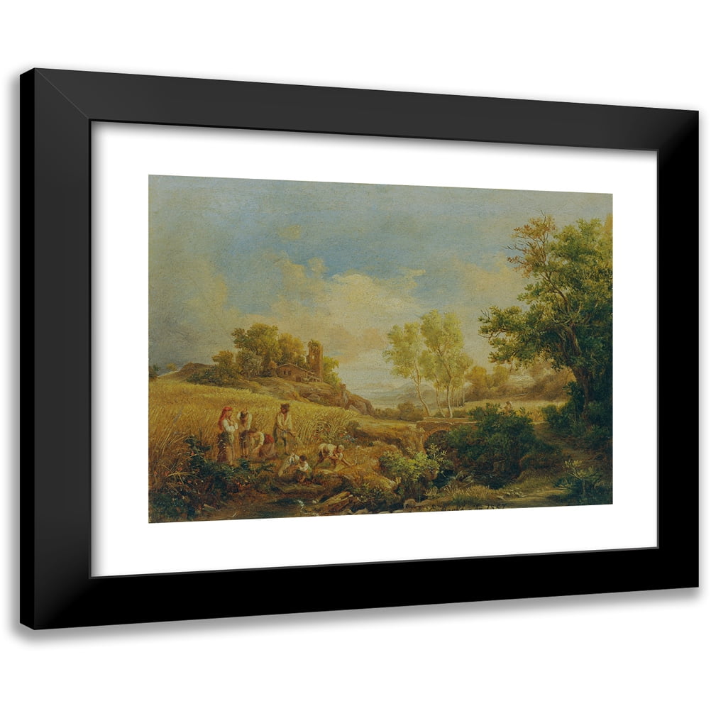 Károly Markó 14x11 Black Modern Framed Museum Art Print Titled ...