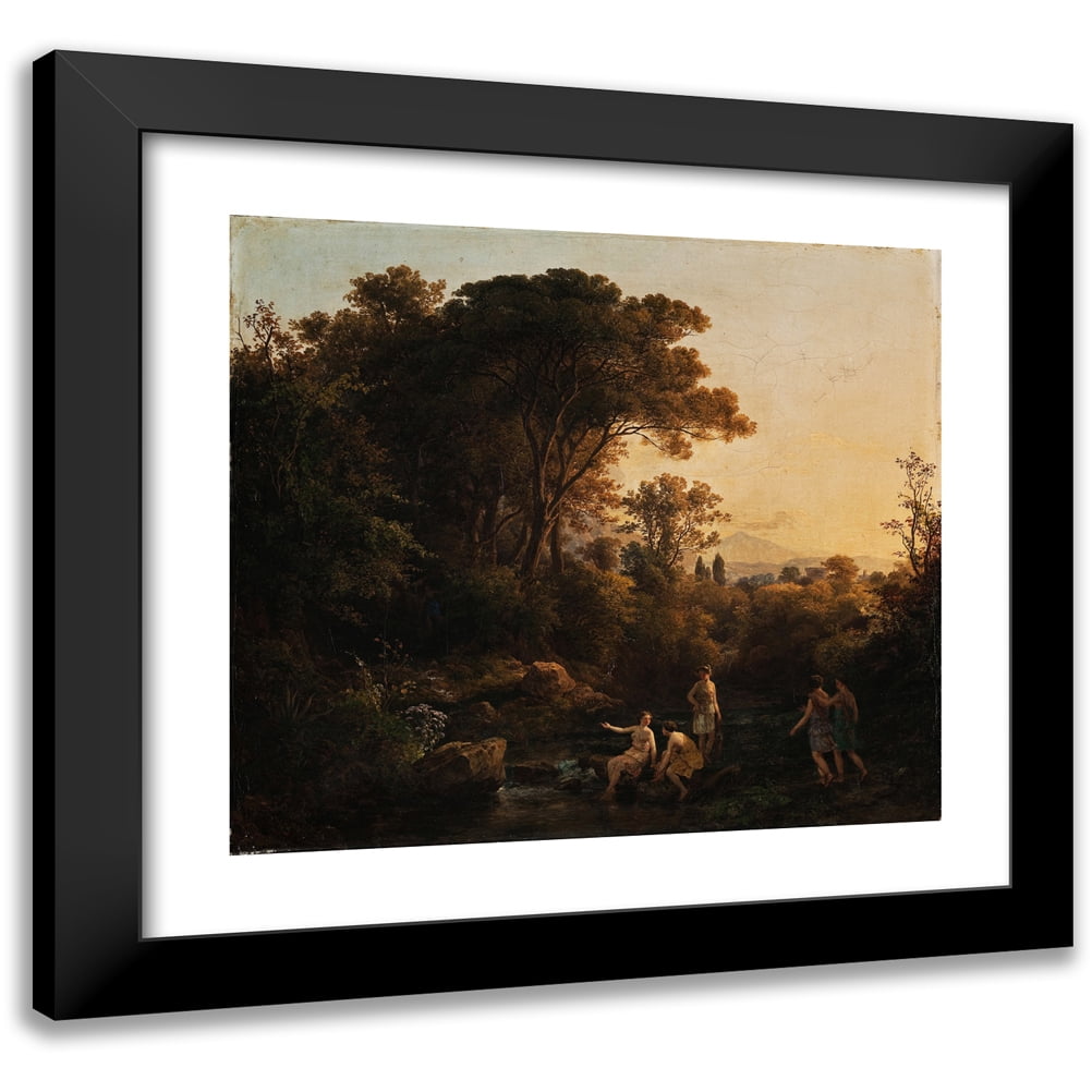 Károly Markó 22x20 Black Modern Framed Museum Art Print Titled ...