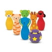 Melissa & Doug Fuzzy Monster Bowling Pins & Ball With Mesh Storage Bag ...