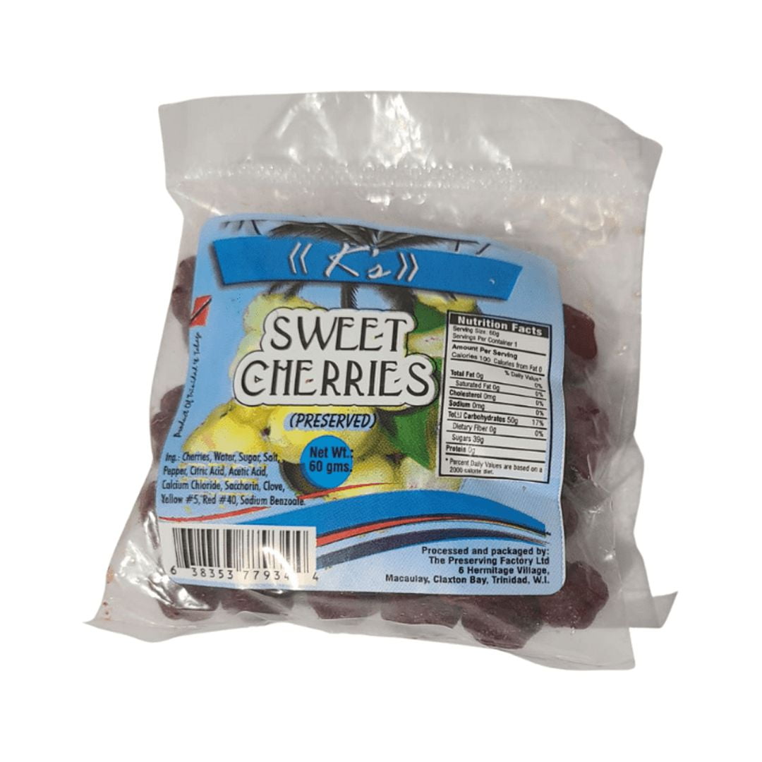 K'S Sweet Cherries, Preserved Fruit Snack, 60 g, 4 Pack - Walmart.com