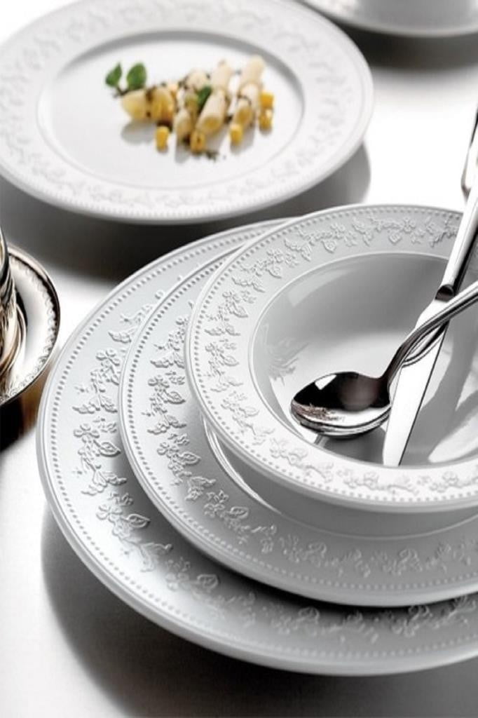 Kütahya Porselen , Silvy - White Dinner Set (24 Pieces) - Walmart.com
