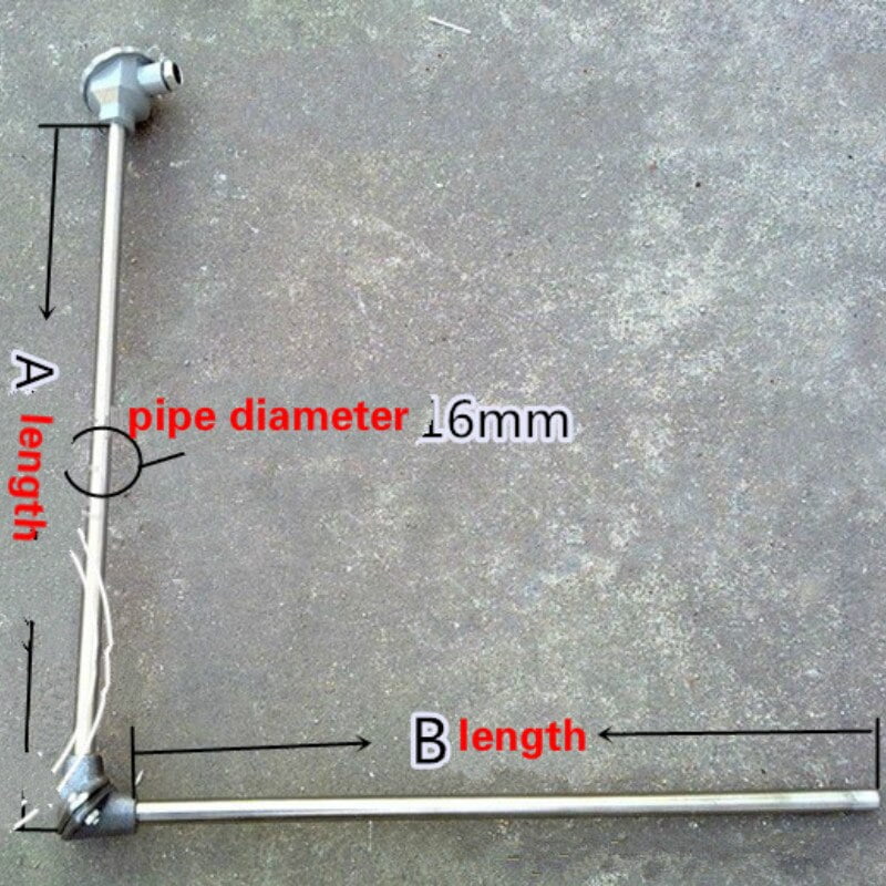K type right angle thermocouple for furnace melting Thermocouple with ...
