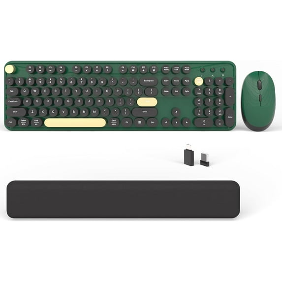 K01R Wireless Keyboard, 2.4G Slim and Compact Keyboard with Numeric ...