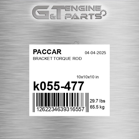 K055-477 BRACKET TORQUE ROD fits Paccar (New OEM) - Walmart.com