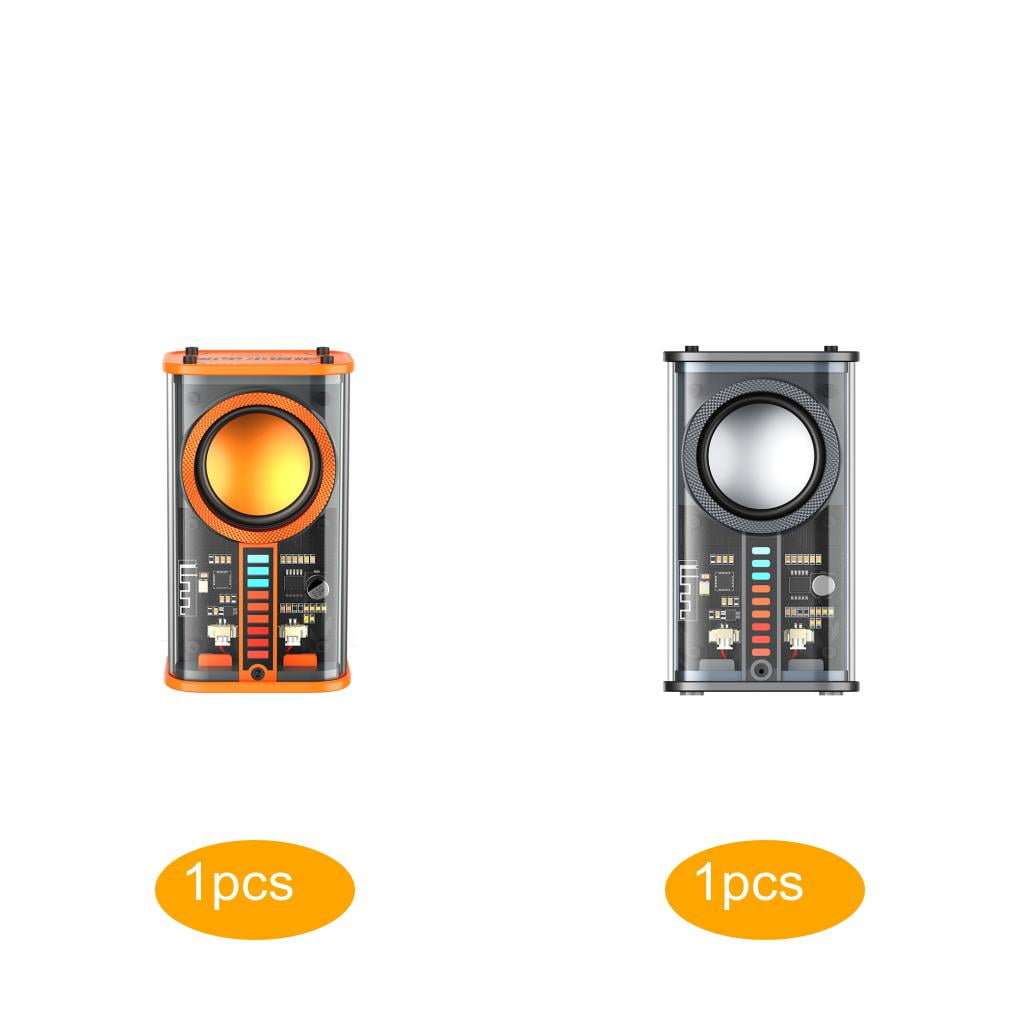 K07/d12/v8 transparent mecha wireless bluetooth speaker portable mini subwoofer support 3d ...