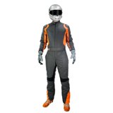 K1 20-PR2-GO-L Precision II SFI 5 Auto Racing Suit Nomex Orange/Gray ...