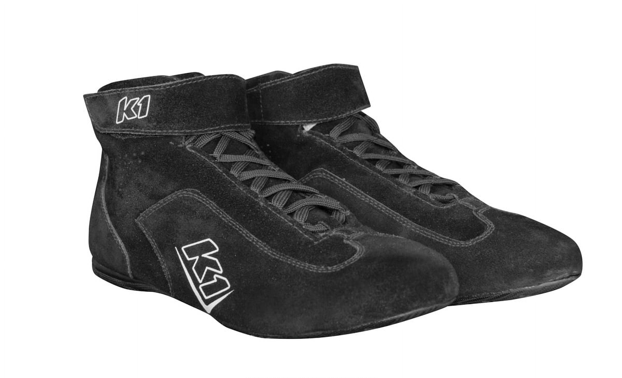 K1 24-CHL-N-105 Challenger SFI 3.3/5 Auto Racing/Karting Nomex Shoes Black, 10.5 - Walmart.com