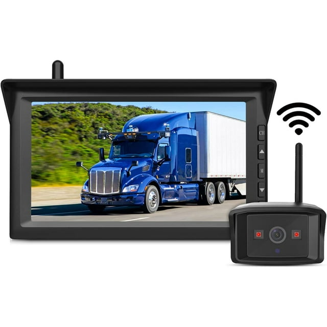 K10 RV IR Night Vision Wireless Backup Camera Kit with 7'' HD Monitor ...