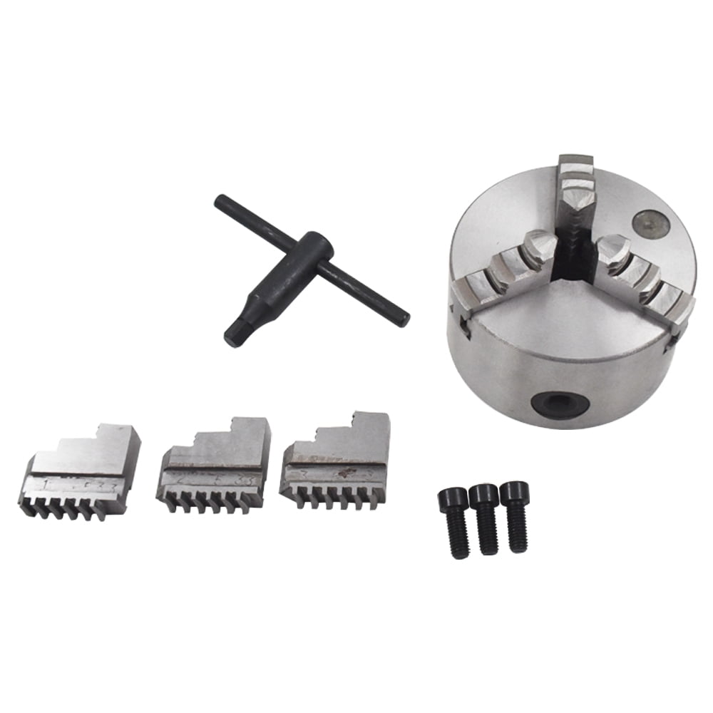 K11-100 4" 3-Jaw Self Centering Lathe Chuck Fit for CNC Drilling ...
