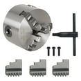 K11-80 3 Inch 3 Jaw Self Centering Lathe Chuck 3" for CNC Drilling ...