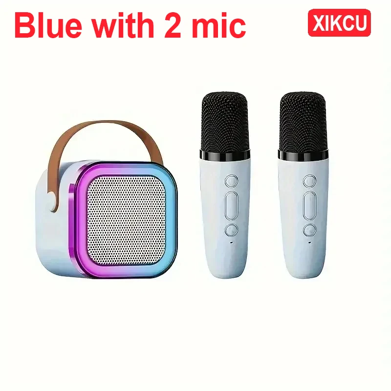 K12 Portable Bluetooth 5.3 Karaoke Machine PA Speaker System with 1-2 ...