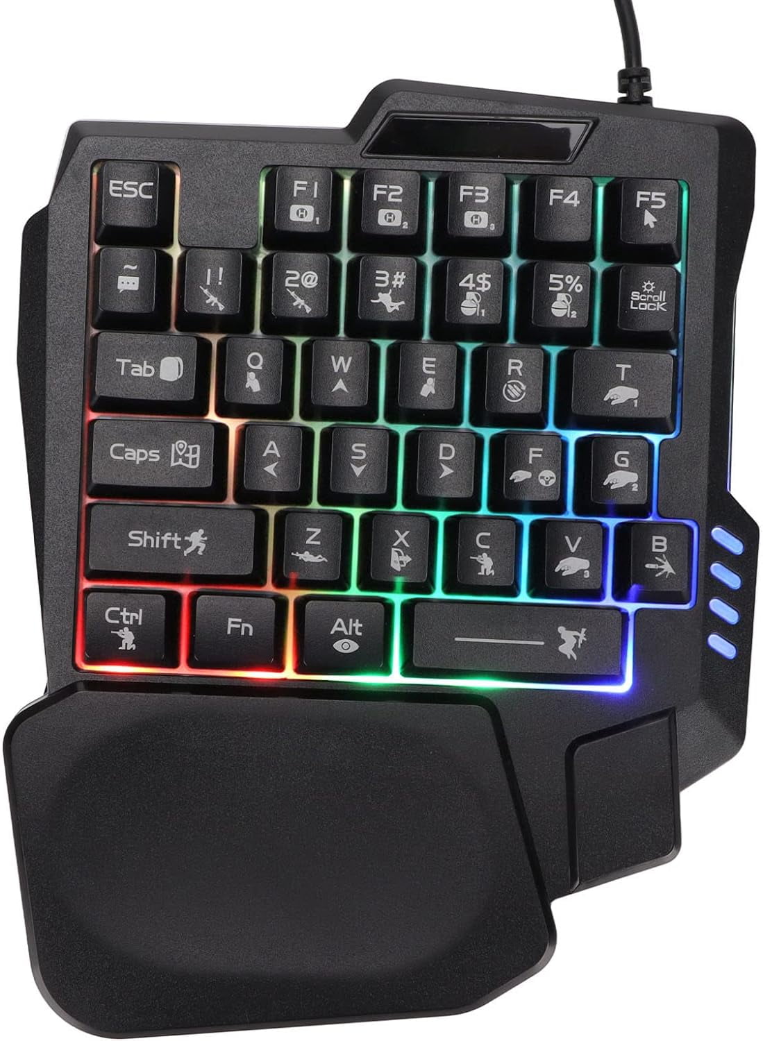K13 One Handed Gaming Keyboard, Single Handed Rgb Mechanical Gaming ...