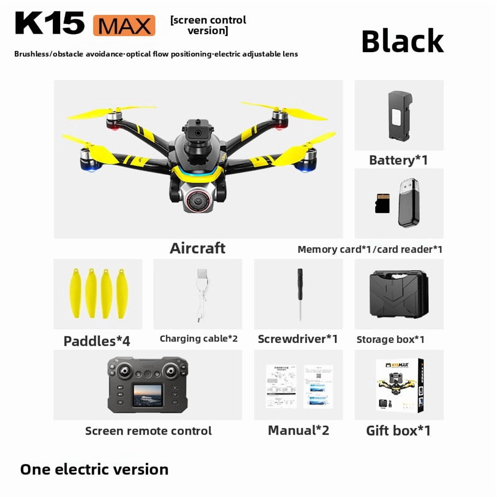 K15 MAX GPS Drone with 5.5" HD Screen Controller - 4K UHD Brushless ...