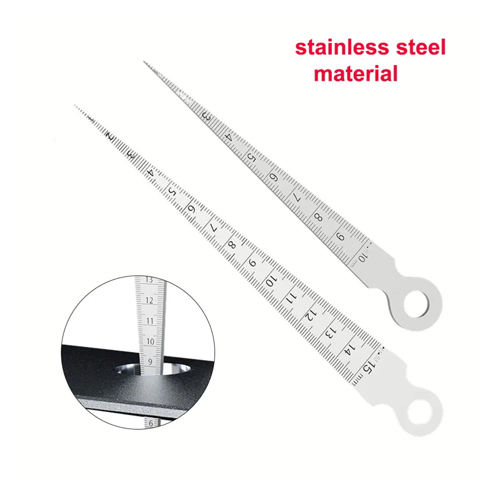 K15SG plastic feeler gauge 1-15mm Taper Welding Feeler Gauge Gage Gap ...