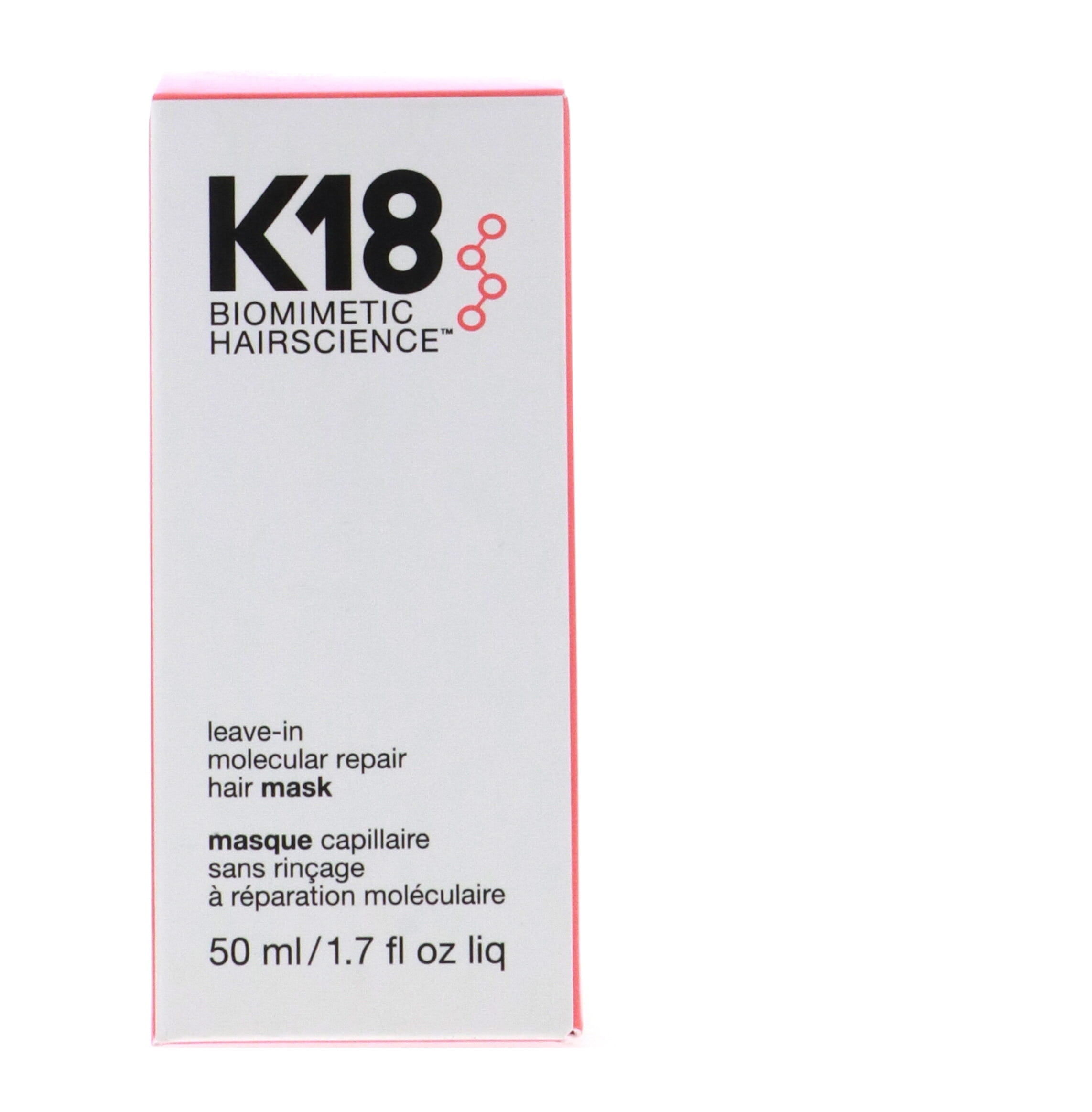 "K18 Leave-In Molecular Hair Mask, Repairs Dry or Damaged Hair, 1.7"" Fl Oz" - Walmart.com
