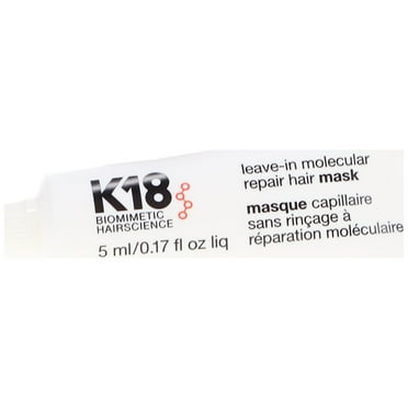 K18 by K18 LEAVE-IN MOLECULAR REPAIR HAIR MASK 1.7 OZ - Walmart.com