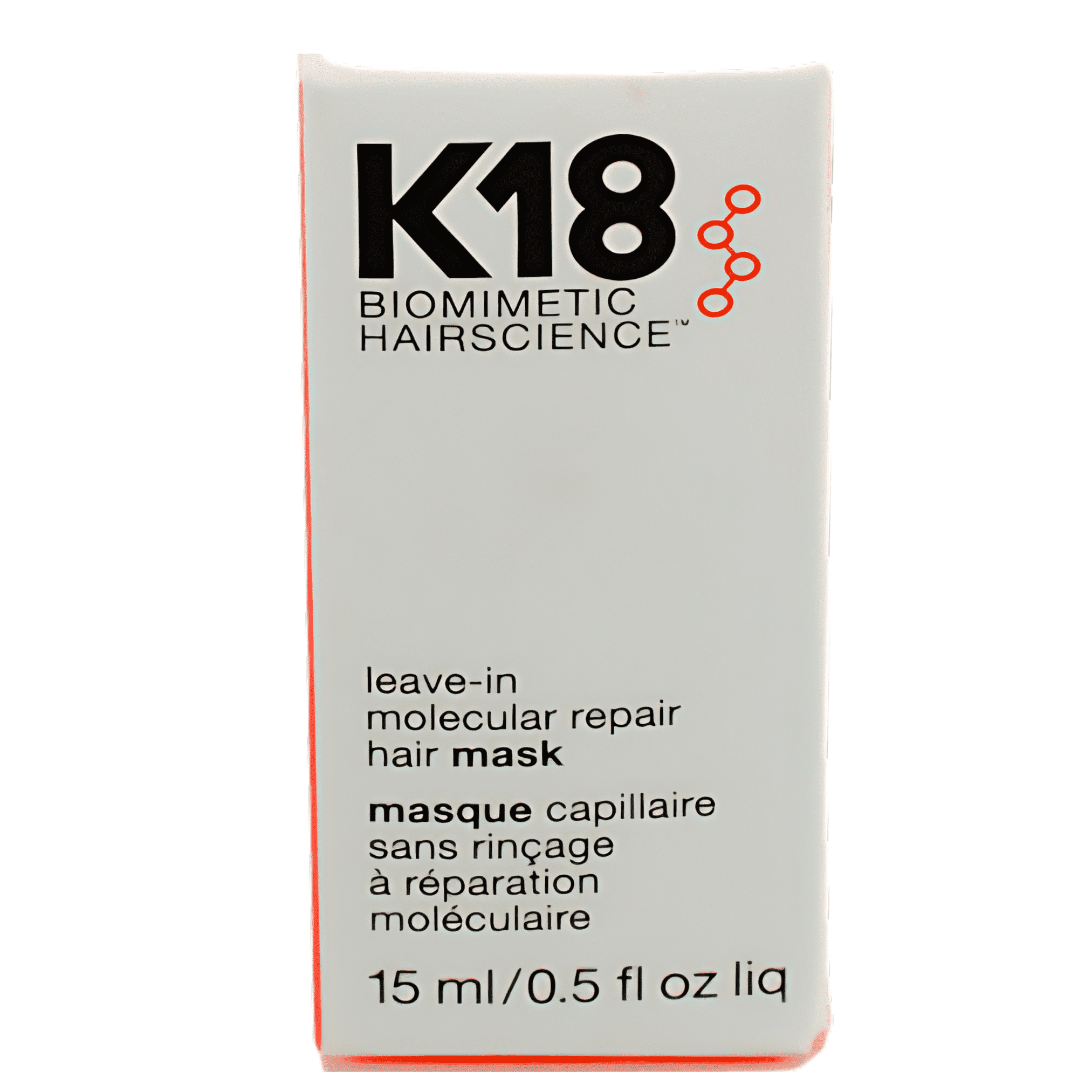 K18 Leave-In Molecular Repair Hair Mask with Fragrance, 0.5 oz, 1 Piece ...