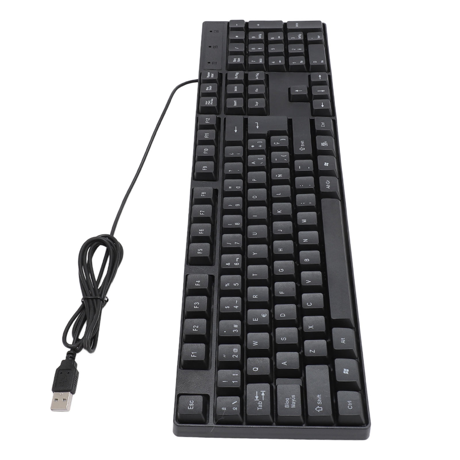 K1800 Minority Spanish Language Keyboard 104 Keys 4.9ft Cable Ergonomic ...