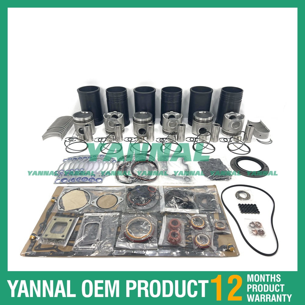 K19 Cylinder Liner Kit With Gasket Set Bearing For Cummins Engine Parts ...